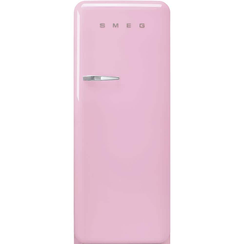 smeg FAB28 Retro 60cm Refrigerator w/ Freezer Compartment. Pink. Right ...