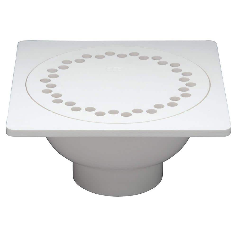 Zurn 9 in. x 9 in. Bell Trap Drain Assembly FD2381-PVC - The Home Depot