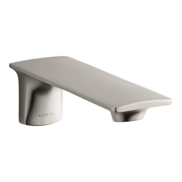 KOHLER Stance Wall Mount Bath Spout, in Vibrant Brushed Nickel-K-14795 ...