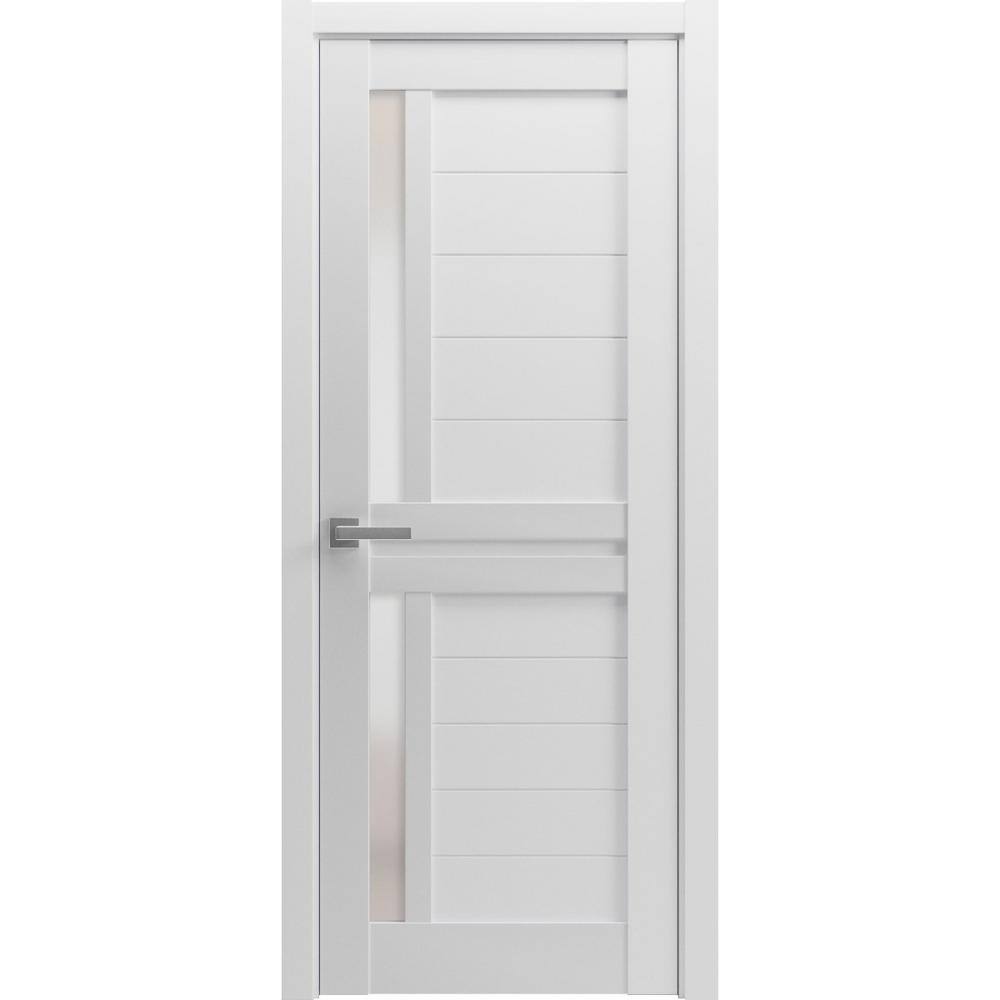 Sartodoors 7288 36 in. x 96 in. Right-Hand/Inswing Solid Frosted Glass ...