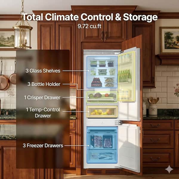 Panel Ready - Counter Depth - Refrigerators - The Home Depot