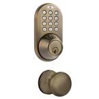 MiLocks Oil Rubbed Bronze Keyless Entry Deadbolt and Knob Door ...