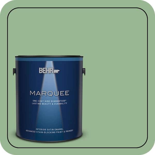 BEHR MARQUEE 1 gal. #M400-4 Brookview One-Coat Hide Satin Enamel ...