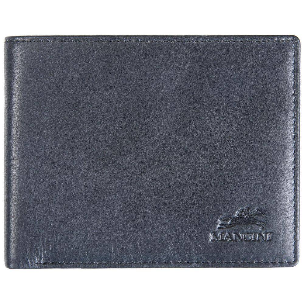 MANCINI Bellagio Collection Black Leather RFID Wallet with Coin Pocket ...
