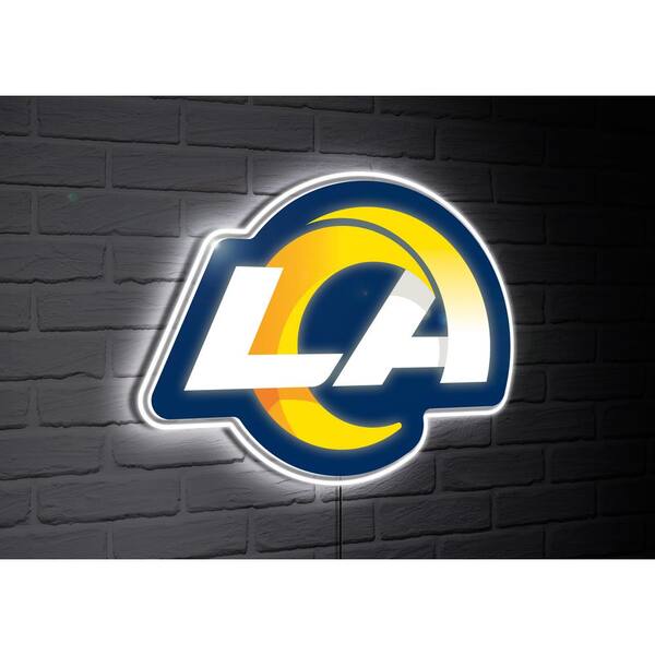 Rams Team Logo Los Angeles Rams 12 In Circle State Sign BLUE