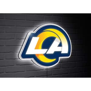 Evergreen Los Angeles Rams Helmet 19 in. x 15 in. Plug-in LED Lighted ...