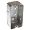 RACO 4 in. H x 2 in. W x 1-7/8 in. D Steel Gray 1-Gang Drawn Handy Box ...