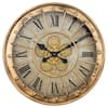 Yosemite Home Decor Gilded Round Gear Clock 5140040 - The Home Depot