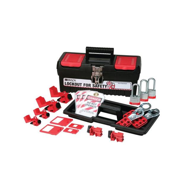 Brady Personal Breaker Lockout Kit with 3 Keyed Alike Steel Padlocks ...