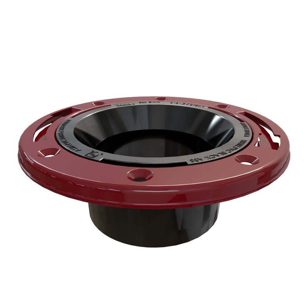 Oatey 4 in. x 3 in. ABS Flange and Hub Closet Flange 43512 - The Home Depot