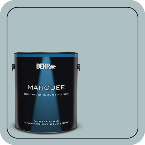BEHR MARQUEE 1 gal. #PPU13-14 Ozone Satin Enamel Exterior Paint ...