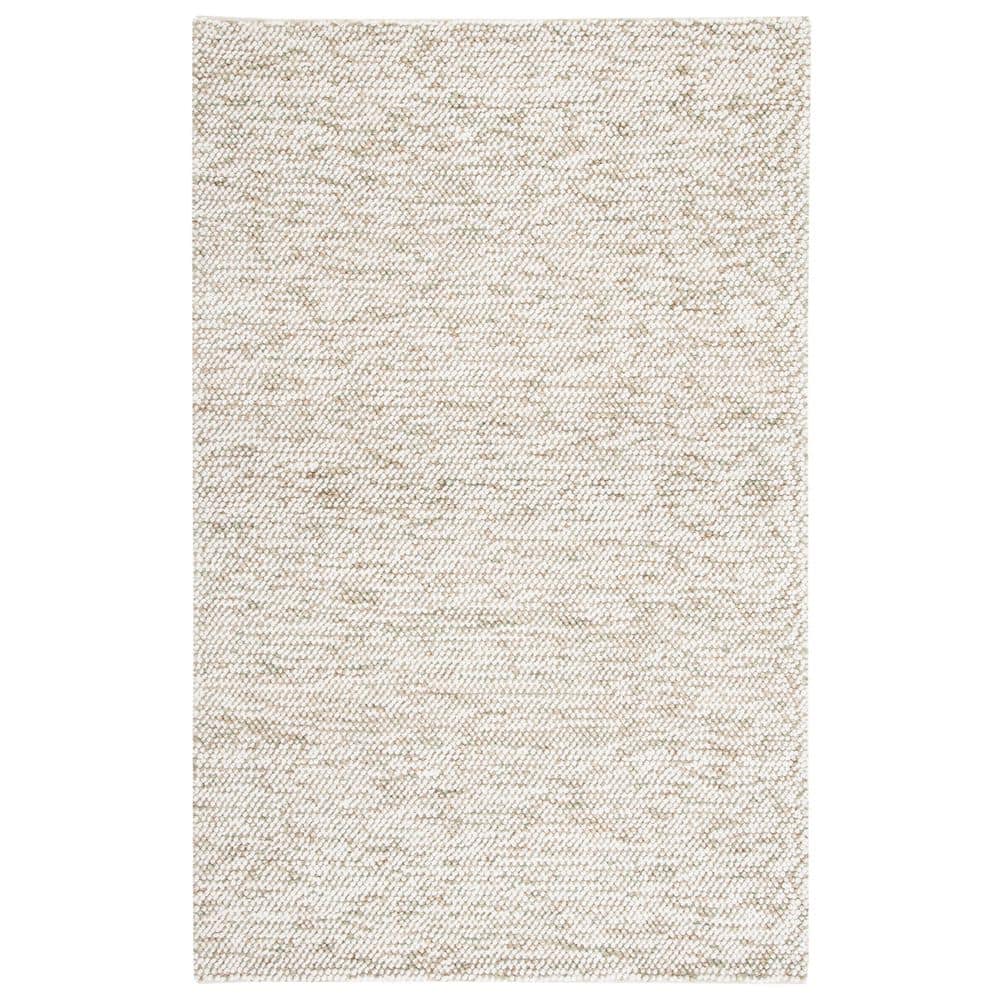 SAFAVIEH Natura 10 ft. x 14 ft. Sage/Ivory Uniform Marle Area Rug ...