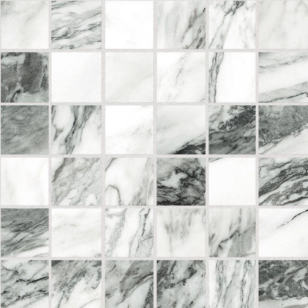 Merola Tile Touche 2 in. Square Zebre 12 in. x 12 in. Porcelain Floor ...