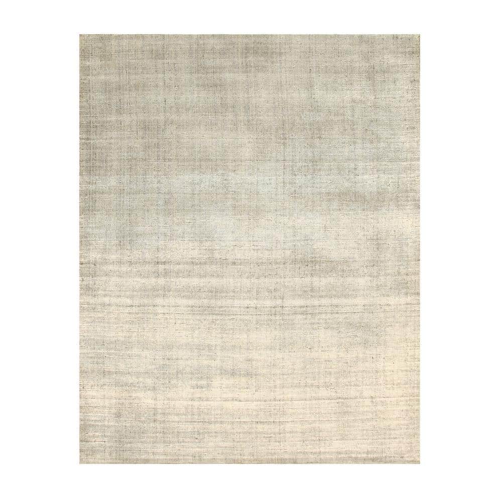 EORC Boho Ivory/Gray 8 ft. x 10 ft. Stripe Rug OCB12GY8X10 - The Home Depot