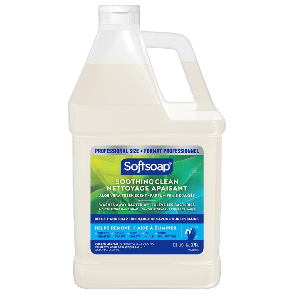 Softsoap 128 oz./1 Gal. Soothing Clean Aloe Vera Fresh Scent Liquid ...