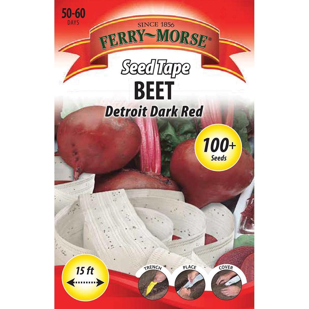 Ferry-Morse Beet Detroit Dark Red Seed Tape 0811 - The Home Depot