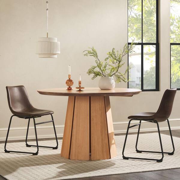 Reviews for Welwick Designs Round Modern Cerused White Wood 48 in ...