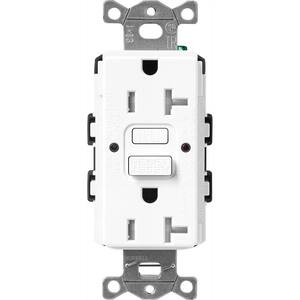 Lutron Claro 20 Amp Duplex Outlet, Brilliant White (SCR-20-BW) SCR-20 ...