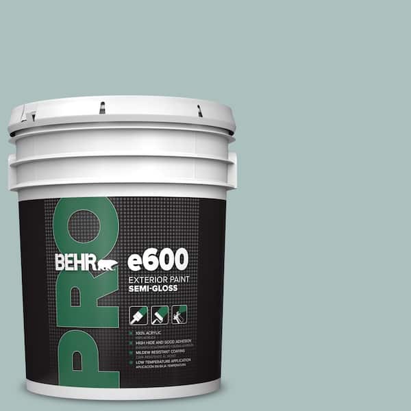 BEHR PRO 5 gal. #HDC-CL-15G Morning Parlor Semi-Gloss Exterior Paint ...