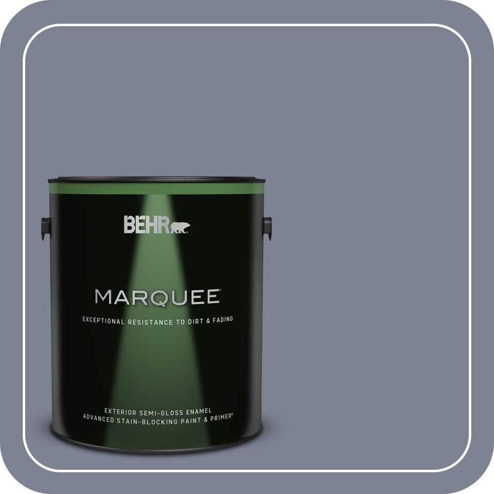 BEHR MARQUEE 1 gal. #610F-6 Deep Smoke Signal Semi-Gloss Enamel ...