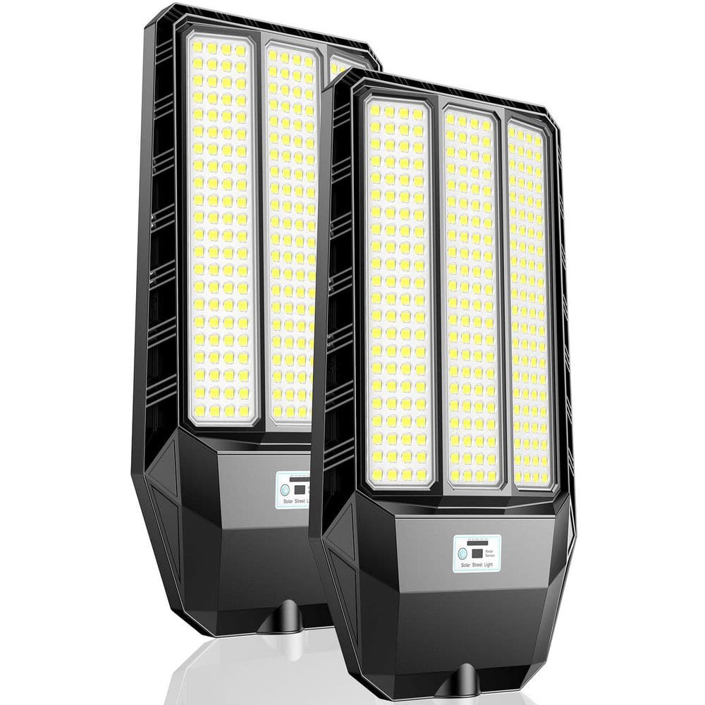 Adewalk 8000-Watt Equivalent 320000 Lumens 260-Degree Black Motion ...