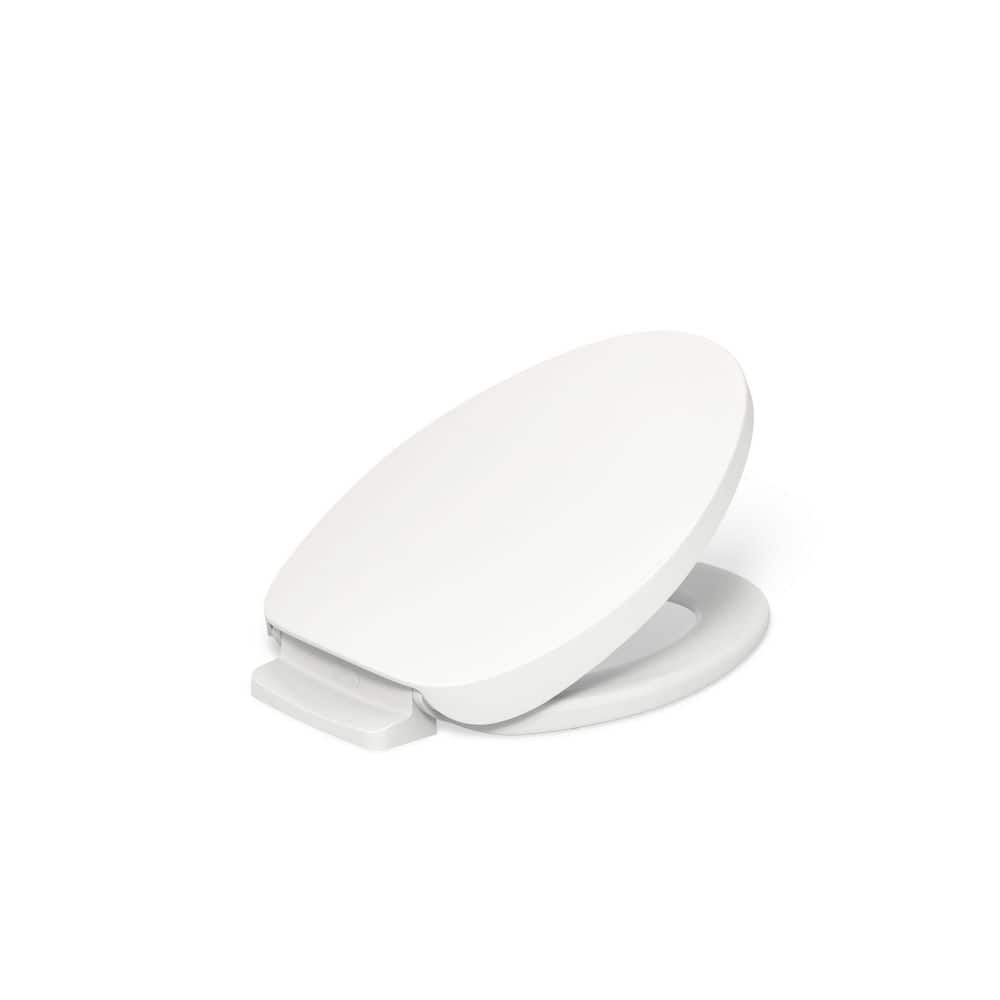 KOHLER PureWarmth Elongated Toilet Seat in White K-10349-0 - The Home Depot