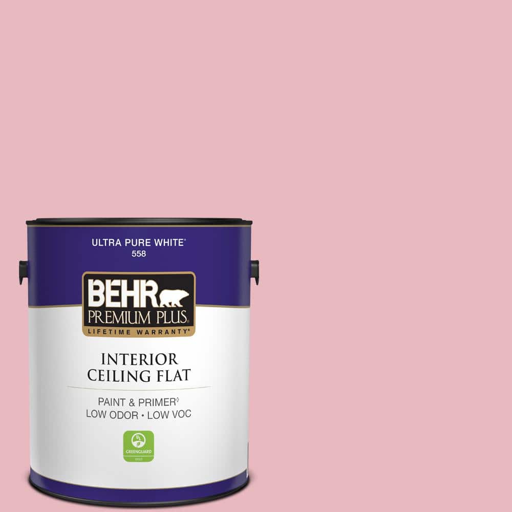 BEHR PREMIUM PLUS 1 gal. #M150-2 Peppermint Stick Ceiling Flat Interior ...