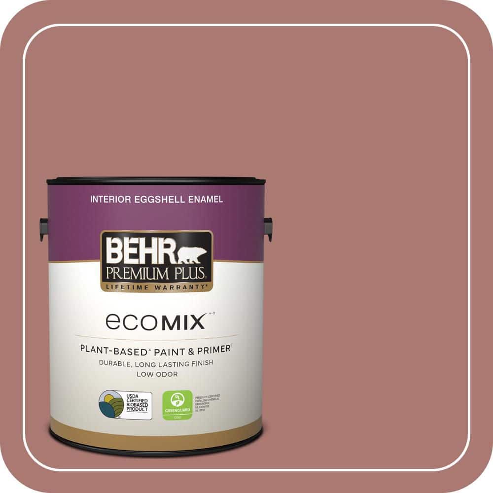 BEHR PREMIUM PLUS 1 gal. #160F-5 Rum Spice Eggshell Enamel EcoMix Plant ...