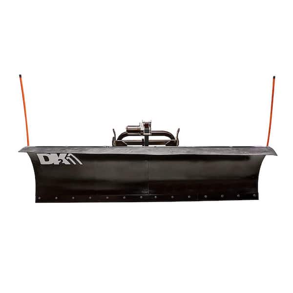 DK2 82 in. x 19 in. Heavy-Duty Universal Mount T-Frame Snow Plow Kit ...