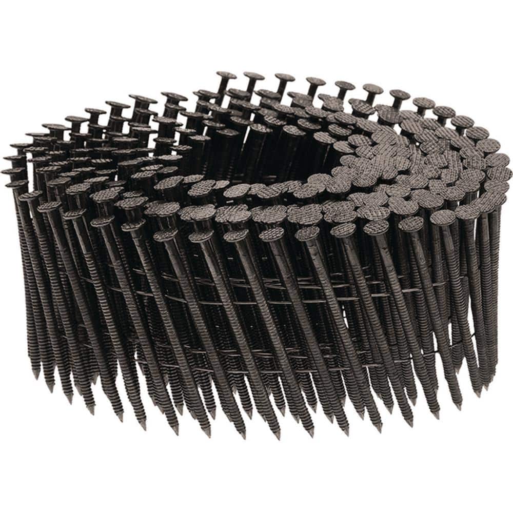HUTTIG-GRIP 2-3/16 in. x 0.092-Gauge 15-Degree Wire Coil Hot Galvanized ...