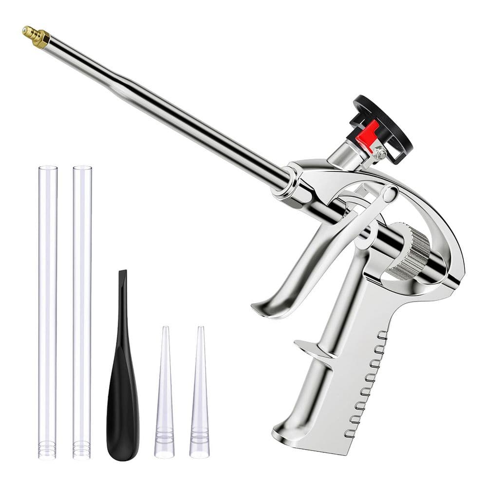 High Thrust Caulk Gun Foam Gun, Aluminum Alloy Spray Foam Applicator ...