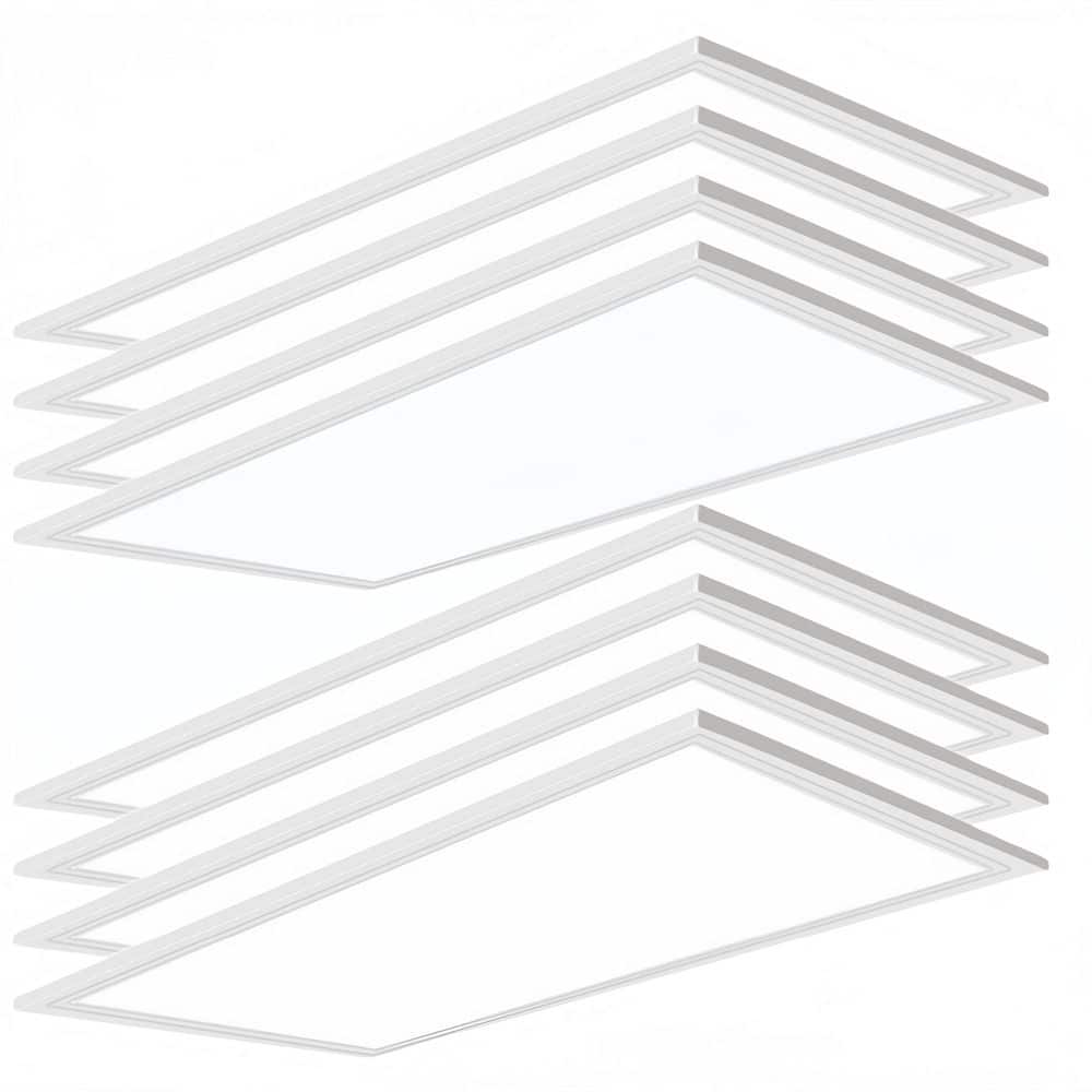 KOAOEIRS 2 ft. x 4 ft. 7800 Lumens Integrated LED Panel Light 5000K 2 x ...
