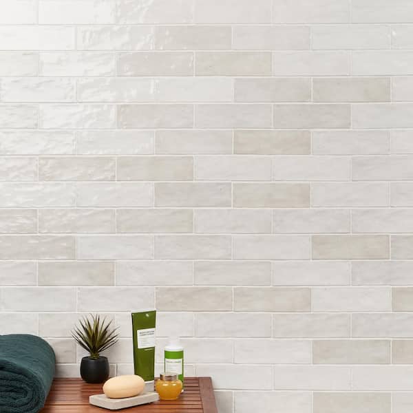 Ivy Hill Tile Kingston White 3 in. x 8 in. Glazed Ceramic Ivy Hill Tile Kingston White 3 in. x 8 in. Glazed Ceramic