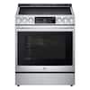 LG STUDIO 30 in. 6.3 cu. ft. 5-Burner Elements SMART Slide-In Induction ...