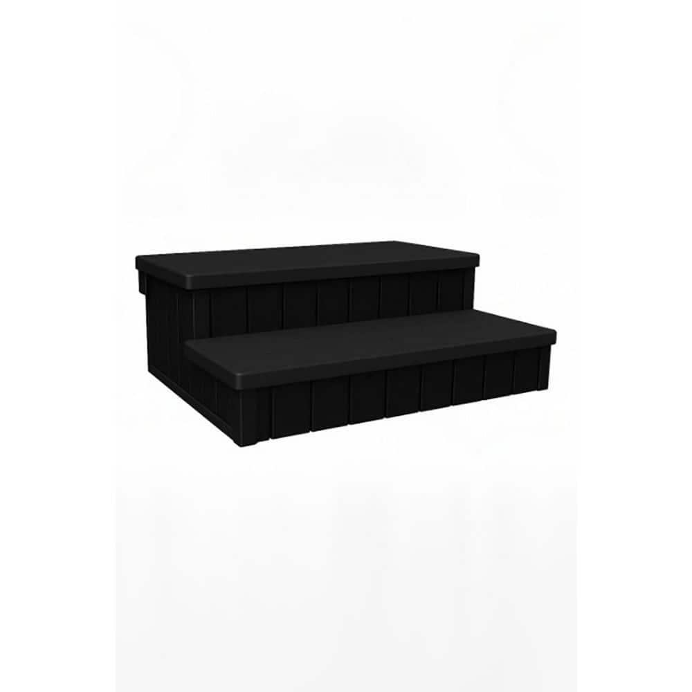 Confer Plastics Deluxe Series 300 lbs. Hot Tub/Spa Steps with Storage ...