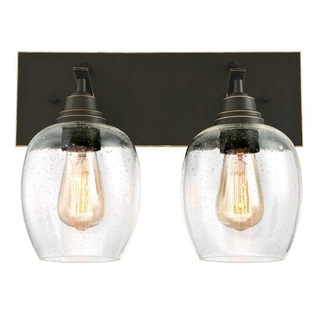 Westinghouse Eldon 2-Light Oil Rubbed Bronze with Highlights Wall Mount ...