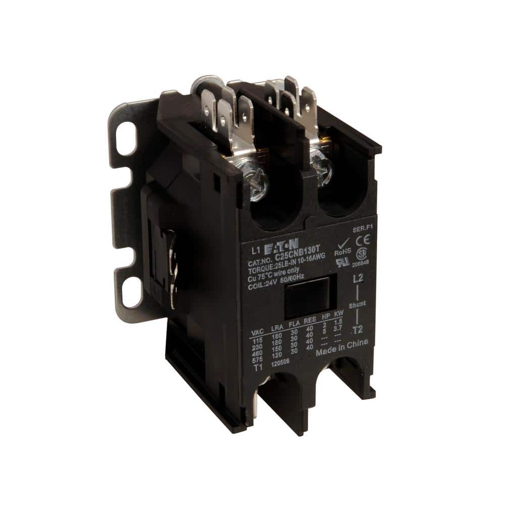 Eaton 40 Amp 1-Pole Definite Purpose Contactor with Shunt C25CNB140T ...