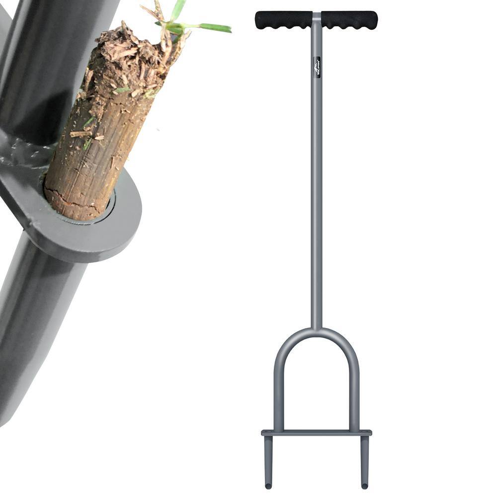 WaLensee 2-Tines Lawn Coring Aerator Core Aerating Tool Garden Tool GT ...