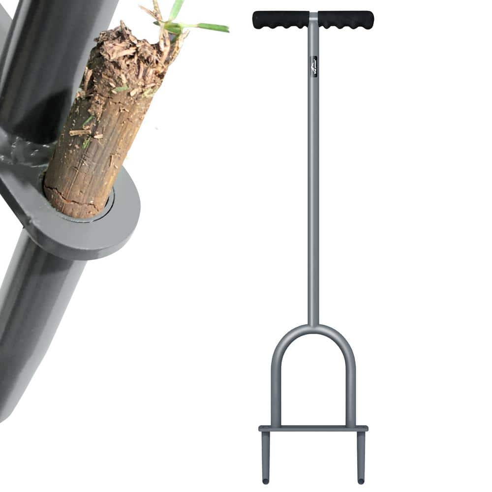 WaLensee 2-Tines Lawn Coring Aerator Core Aerating Tool Garden Tool GT ...