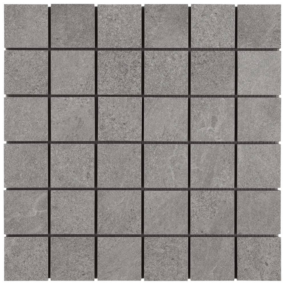Ivy Hill Tile Monolith Silver Gray 3.93 in. x 0.35 in. Matte Porcelain ...