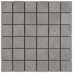 Ivy Hill Tile Monolith Silver Gray 4 in. x 0.35 in. Organic Pattern ...