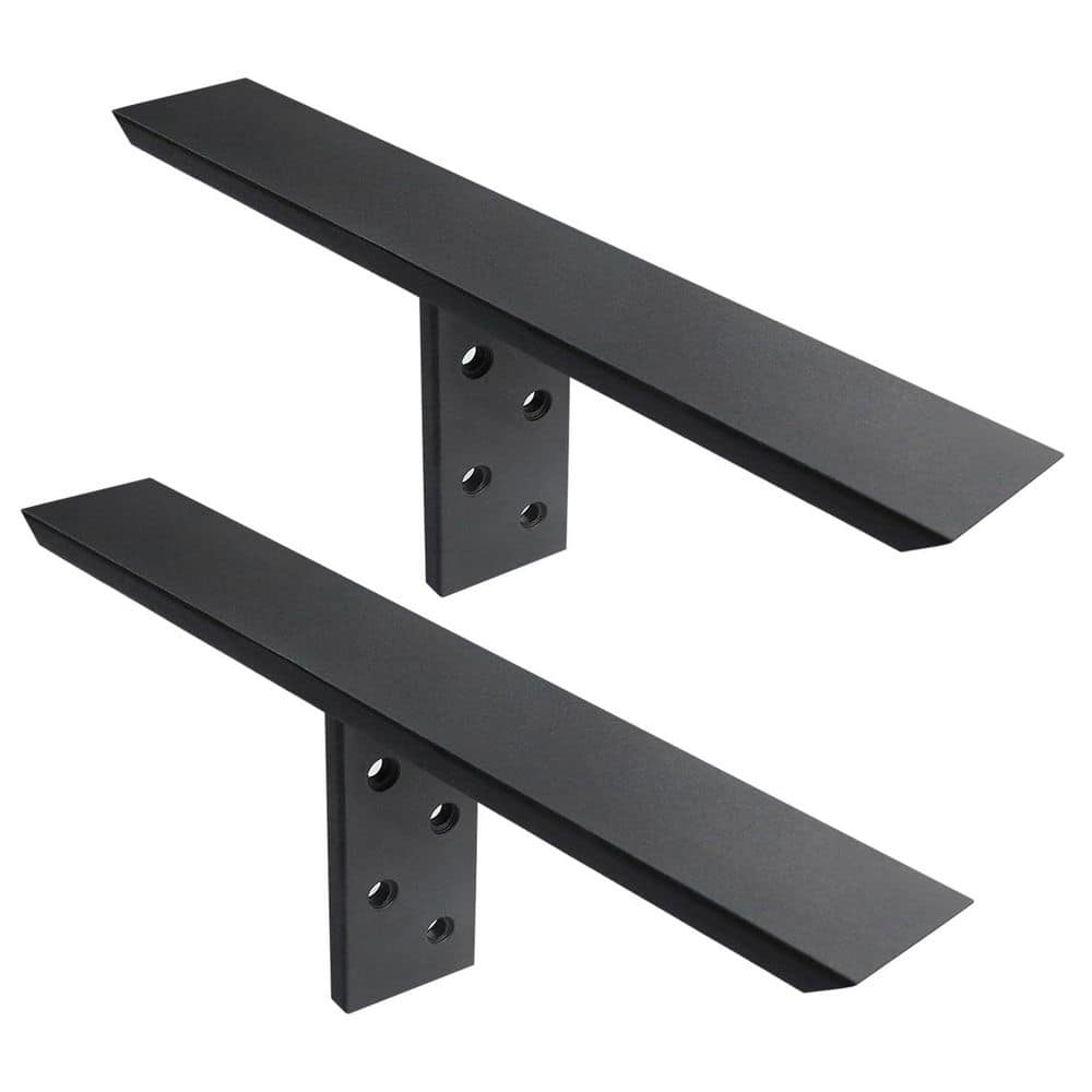 Wudkey 2 Pack 16 in. L Heavy-Duty Steel Low Profile Hidden Bracket for ...
