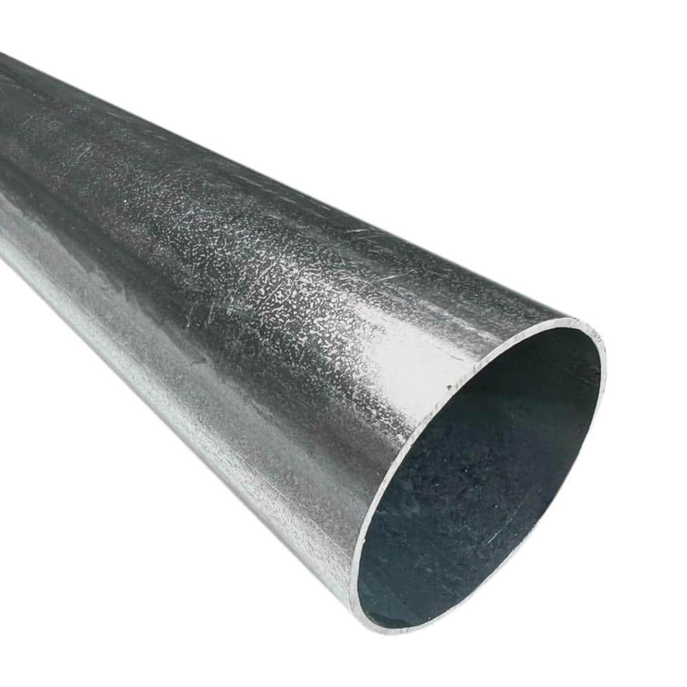 2-3/8 in. x 2-3/8 in. x 8 ft. 16-Gauge Galvanized Metal Fence Post ...