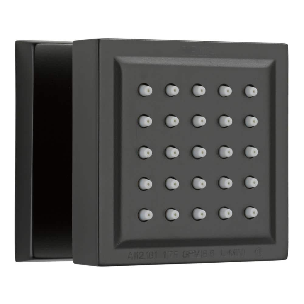 Delta Body Spray with H2Okinetic Technology in Matte Black 50150-BL ...