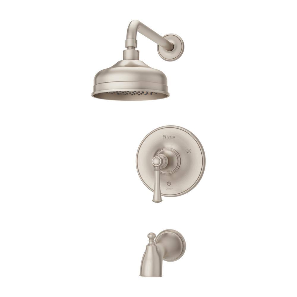 Pfister Tisbury 1-Handle Tub and Shower Faucet Trim Kit in Brushed ...
