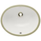 MSI Undermount Porcelain Ceramic Bathroom Sink in Bisque Oval ...