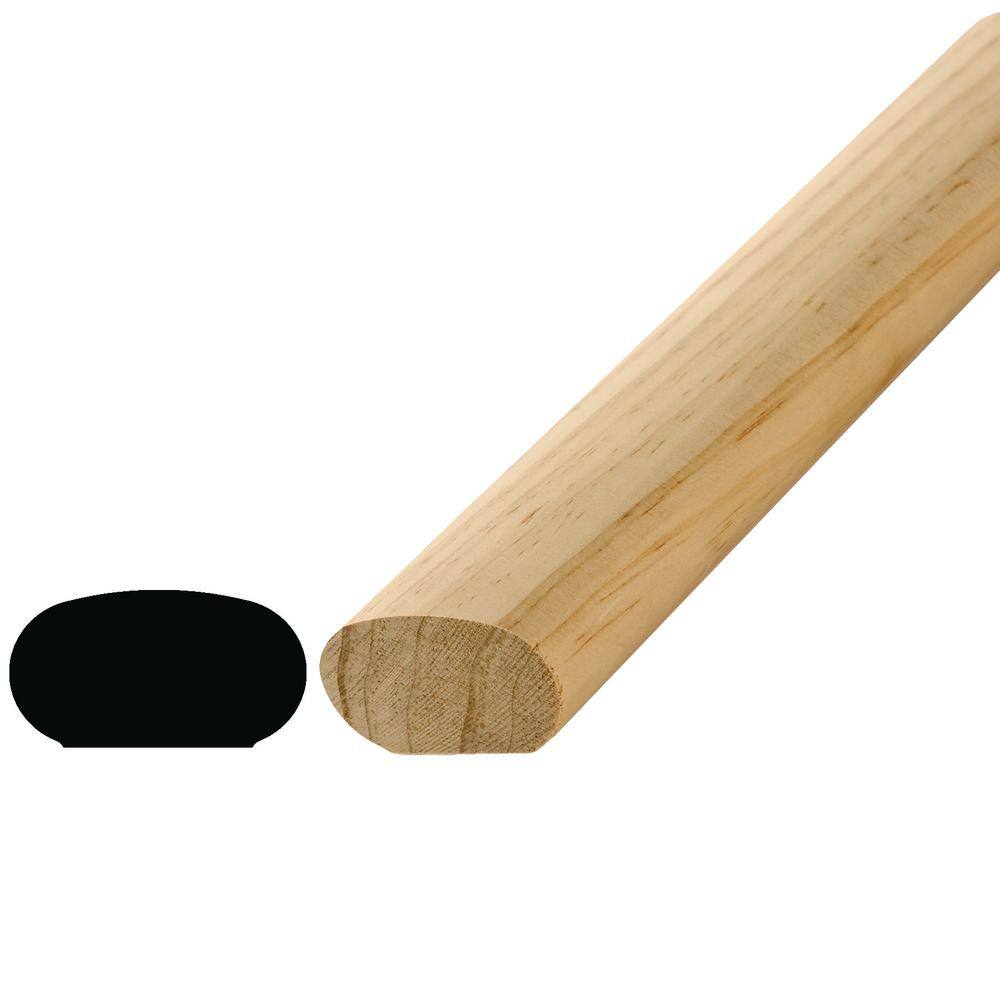 Alexandria Moulding 3/4 in. D x 2-3/4 in. W x 96 in. L Pine Wood Screen ...