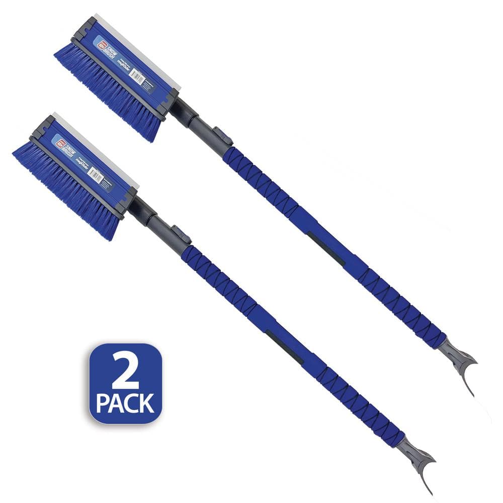 60 in. Extendable, Lightweight Snow Brush and Ice Scraper for Snow ...