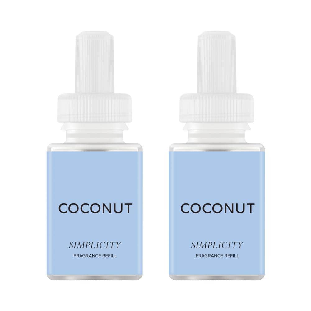 Pura Coconut by Simplicity - Fragrance Refill Smart Vial Dual Pack for ...