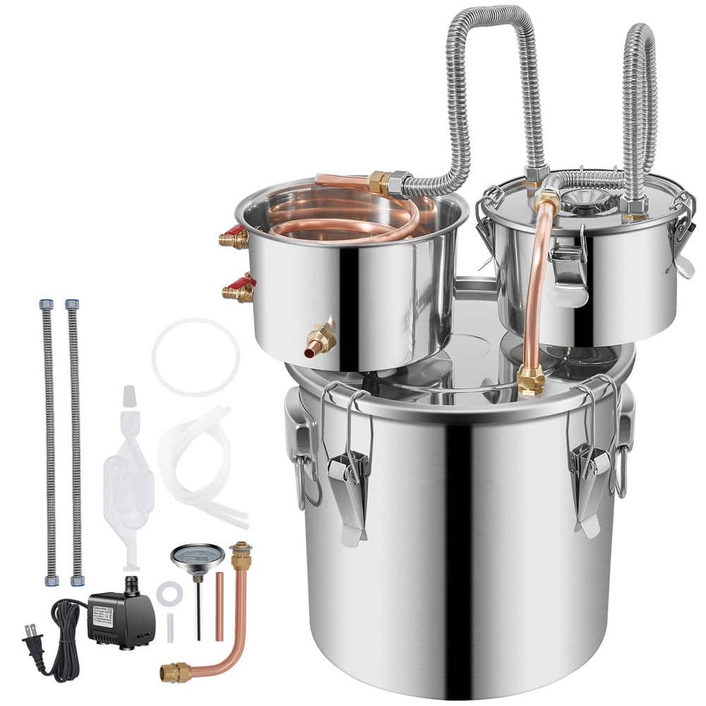 SVOPES 3 gal. Moonshine Still Distiller, 12 L Stainless Steel Water ...